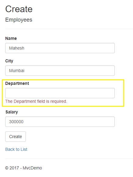 Using Crud Operation In Aspnet Mvc 45 Framework